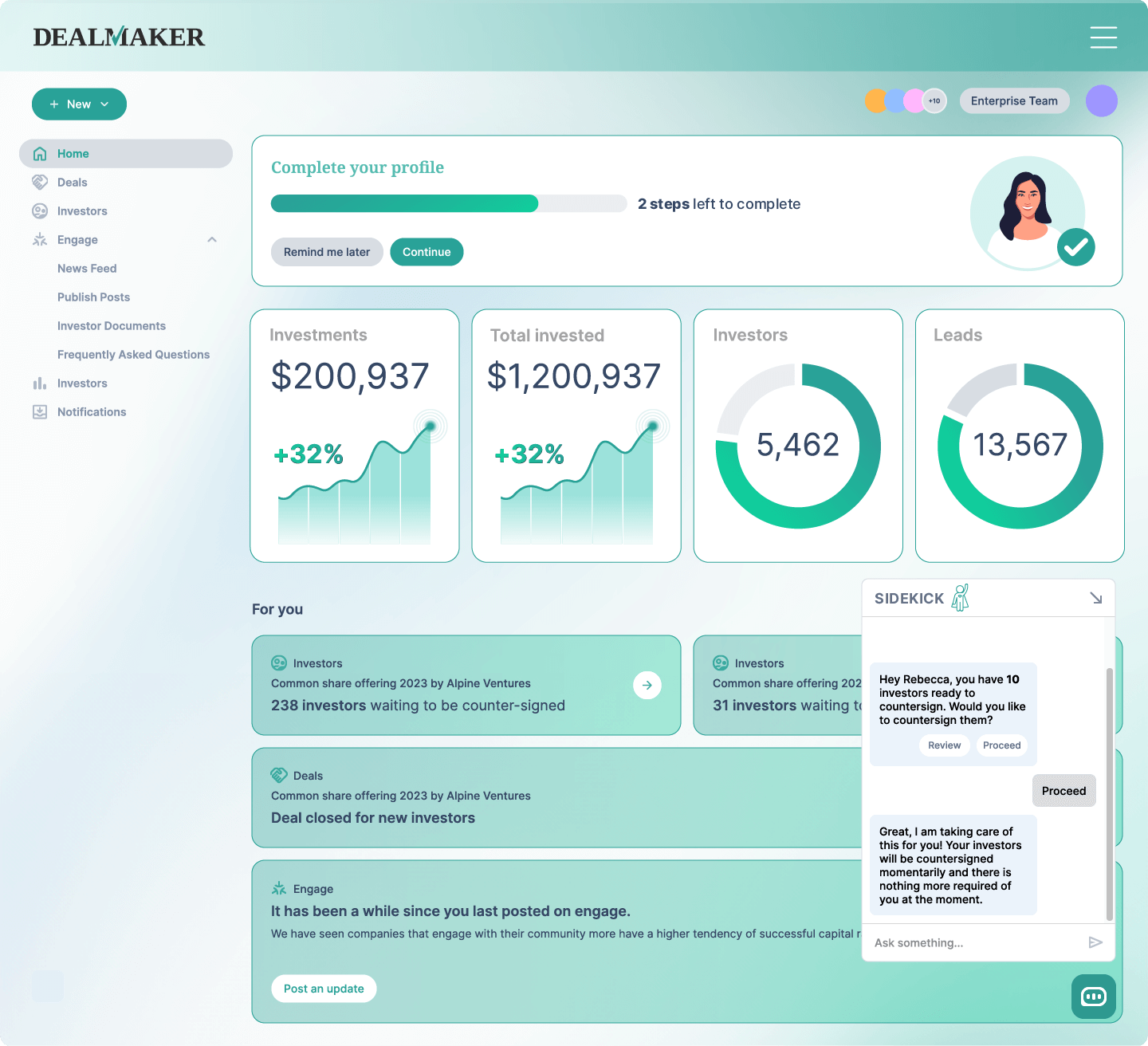 Connect with DealMaker